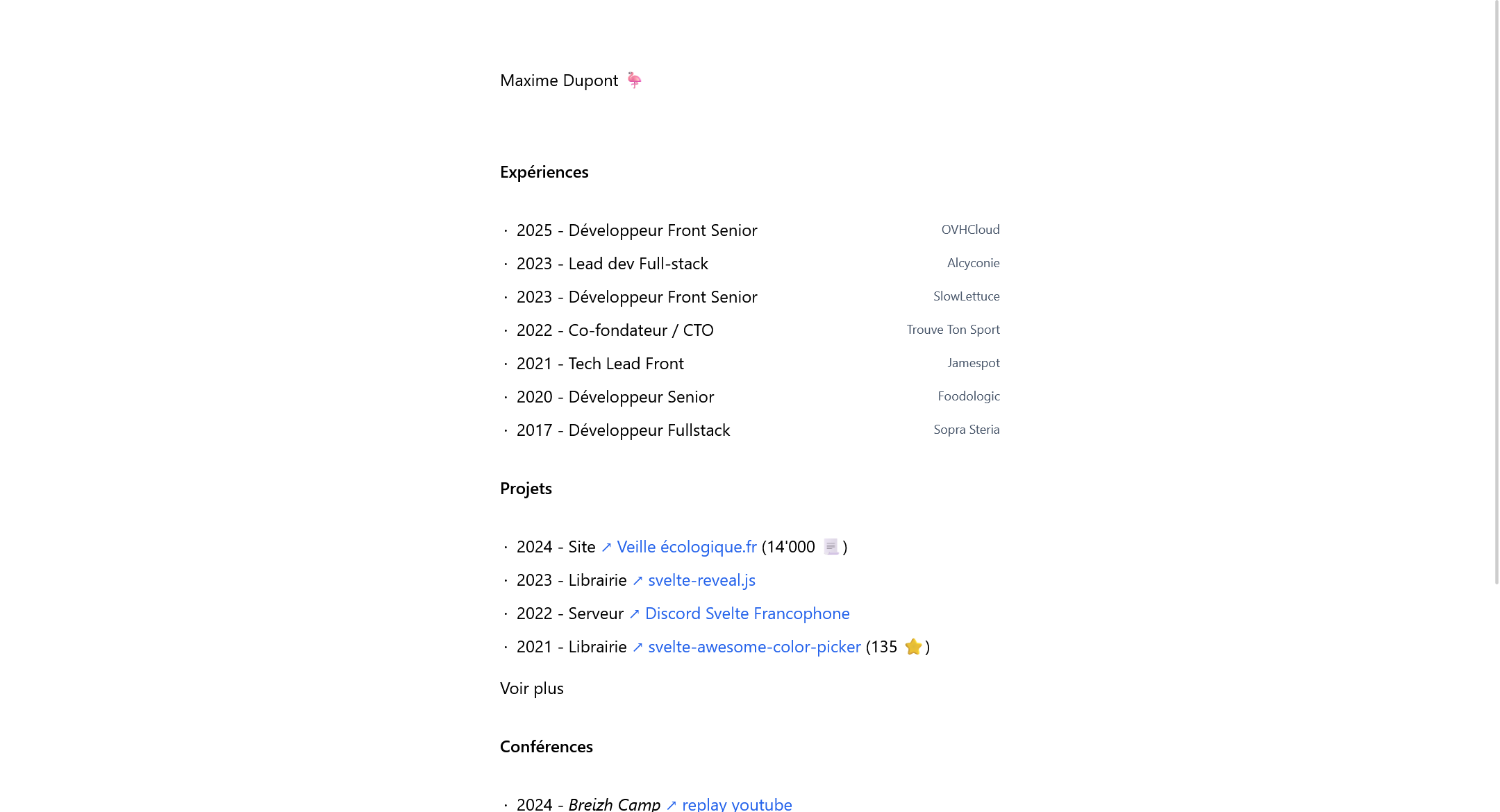 Maxime Dupont - Développeur web